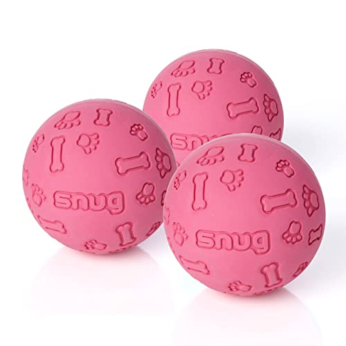 Snapklik.com : Snug Rubber Dog Balls For Small And Medium Dogs - Tennis ...