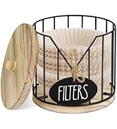 Amazon.com: Coffee Filter Holder, Coffee Filter Storage Container ...