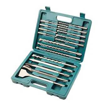 YOSIGHT 17-tlg. SDS-Plus Bohr- und Meißelset - Hartmetallbestückte ...