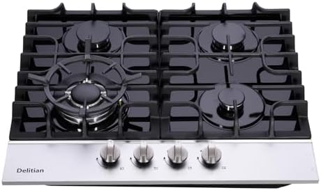 Amazon.com: 30 Inch Gas Cooktop DT5188A Tempered Glass Built-in Gas ...