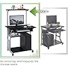 Amazon.com: Topeakmart 3 Tier Computer Desk with Printer Shelf and ...
