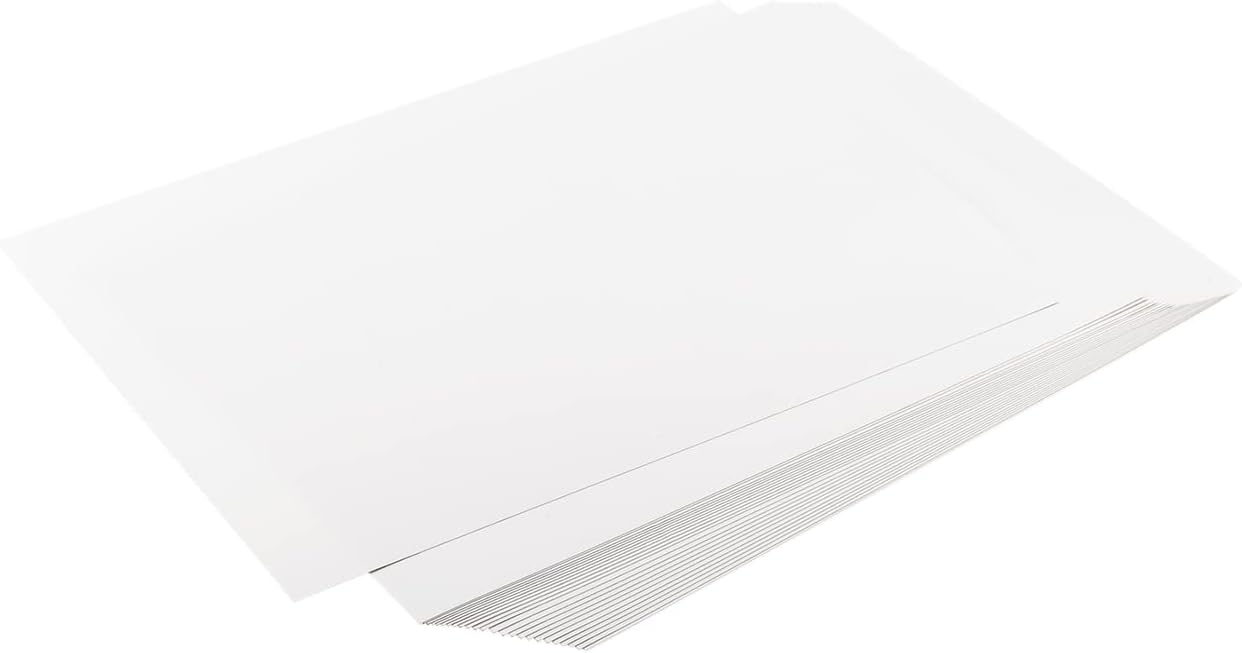 2 per Sheet, 25 Sheets, A4 White Sticker Paper Labels, Laser/Inkjet ...