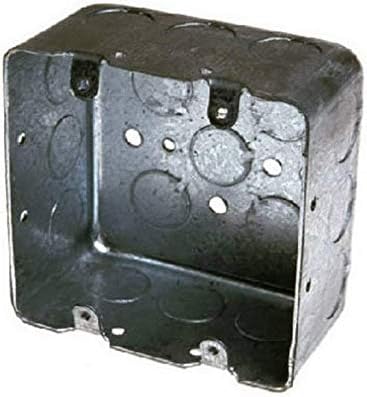 RACO 232 4 in. Square Electrical Box, 2-1/8-Inch Deep, 1/2-in. and 3/4 ...