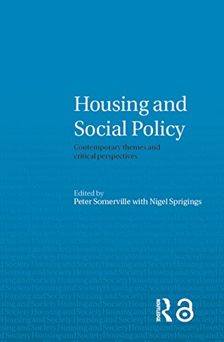 Housing and Social Policy: Contemporary Themes and Critical ...