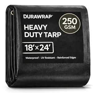 Durawrap® 250 GSM 18x24 ft Waterproof UV Protected Tarpaulin | Multi ...