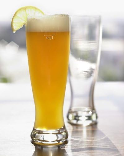 Amazon.com | Pottery Barn Hefeweizen Glass, Set of 6: Barware: Mixed ...