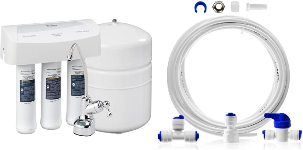 Whirlpool WHER25 Reverse Osmosis (RO) Filtration System with Chrome ...