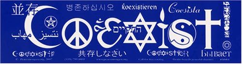 Amazon.com: Coexist International Version Magnetic Bumper Sticker ...