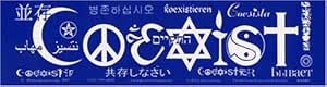 Amazon.com: Coexist International Version Magnetic Bumper Sticker ...