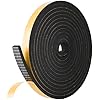 Amazon.com: Self Adhesive Foam Tape Weatherstrip 1/2in x 1/4in x 16.5Ft High Density Foam ...
