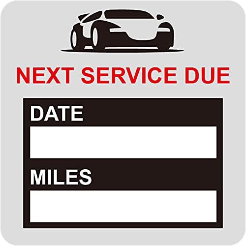 Amazon.com : Oil Change Stickers Static Cling,2 inch 60pcs Square ...