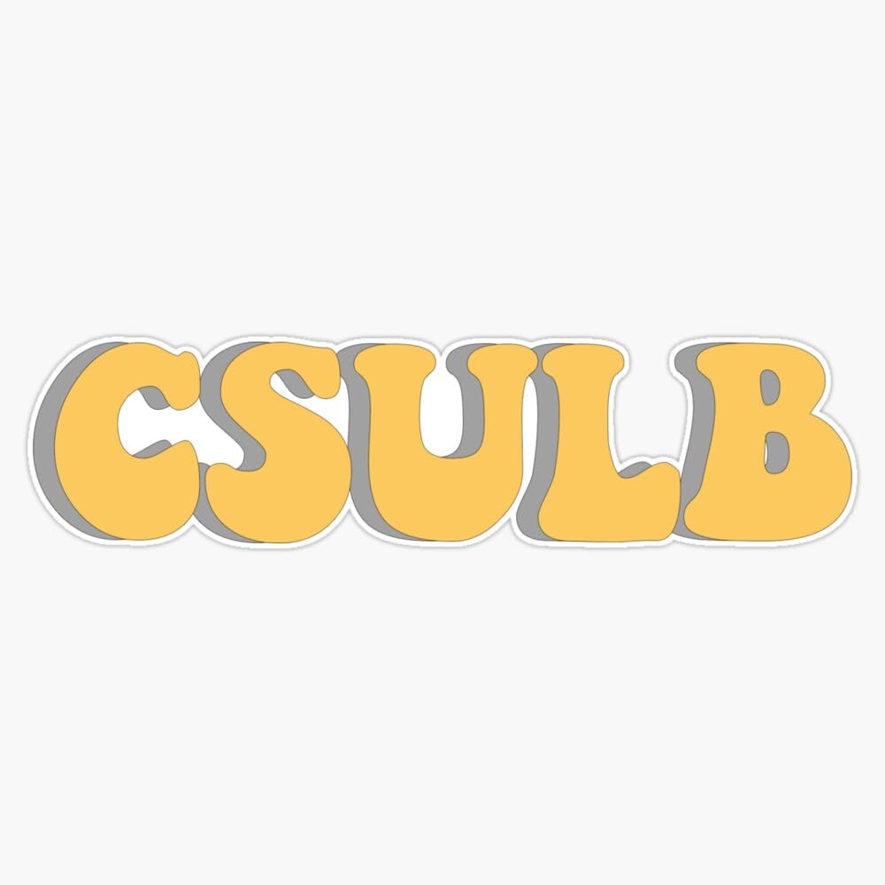Amazon.com: Csulb Bumper Sticker Vinyl Decal 5" : Sports & Outdoors