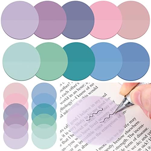 Amazon.com : 800 Sheets Transparent Sticky Notes Small Round Clear ...