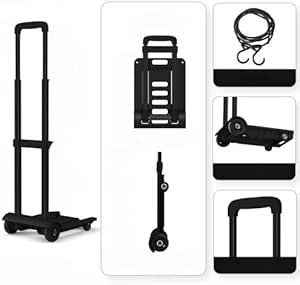 Amazon.co.jp: Pull Rod Carry Cart, Folding Cart, Carry Wagon (Small ...