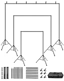 ・ブランド:HEMMOTOP・製造元:HEMMOTOP・製造元/メーカー部品番号:2430・【調整可能、使用簡単】一人でも楽に組み立てや分解可能の背景スタンドです。幅は79cm、116cm、152.5cm、192cm、228cm、265cm...