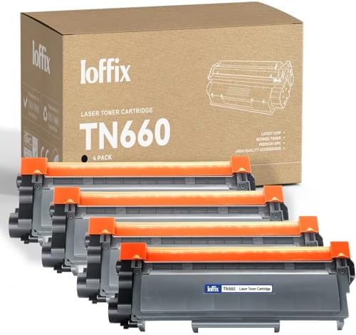 Amazon.com: Ioffix TN-660 Toner Cartridges Black Compatible for Brother ...