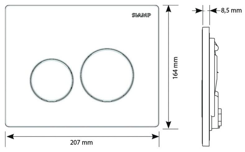 SIAMP CEDAP SIAMP Sphere Ingenio-White-31261060 Control Plate – BigaMart