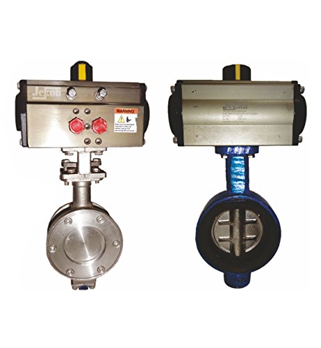 JEKON MAKE PNEUMATIC ACTUATOR BUTTERFLY VALVES, C.I./SS DISC, SIZE 50MM ...