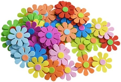 Amazon.com: UUYYEO 96 Pcs Flower Foam Cut Outs Big Assorted Foam Shapes ...