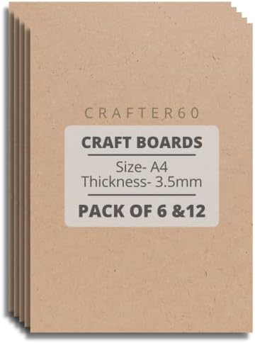 CRAFTER60 Rectangular A4 Size MDF Boards for Art and Craft 8x11 inch ...