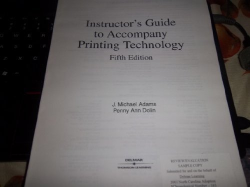 Printing Technology: Adams, J. Michael And Penny Ann Dolin ...