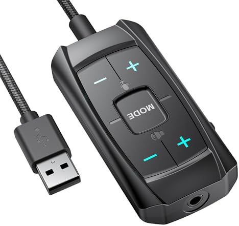 Amazon.com: USB Sound Card Virtual 7.1 Surround Sound USB to 3.5mm Jack ...