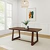 Amazon.com - Plank+Beam 72 Inch Farmhouse Dining Table, Solid Wood ...