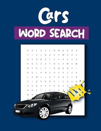 Cars Word Search Puzzle: Word Search Puzzles Books for Adults: Houston ...