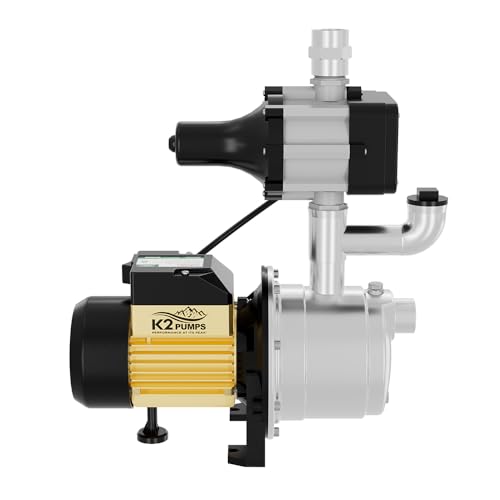 K2 Pumps WPS07505PCK 3/4 HP Stainless Steel Automatic Booster Pump