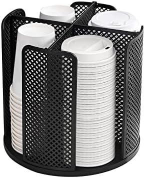Amazon.com - Tanggiteck 2-Compartment 18oz Coffee Cup Dispenser Rack ...