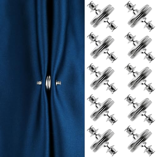 Amazon.com: ASTER 10 Pairs Curtain Magnets Closure Metal Magnetic ...