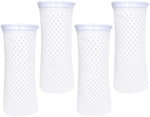 AYWFEY 4 Pcs 4inch 150 Micron Honeycomb Filter Socks, Marine Aquarium ...