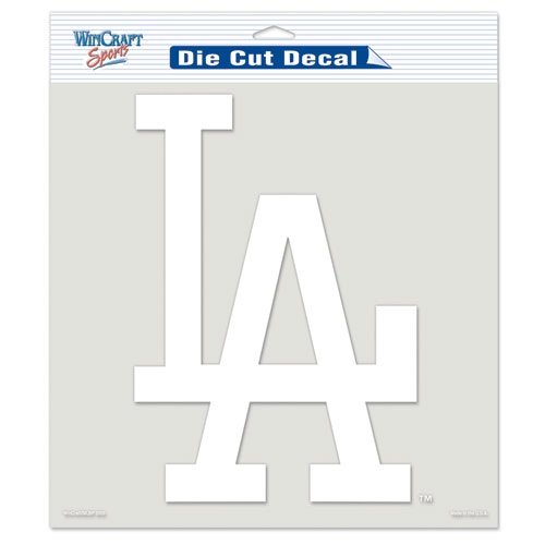 Amazon.com: Los Angeles Dodgers Die Cut Car Window Sticker Decal (8x8 ...
