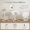 Amazon.com: BONTEC Mobile Foldable Standing Desk, Portable Adjustable ...