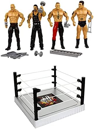 Buy DealFry WWE Wrestlemania Heroes Set of 4 Action Figures Collectible ...