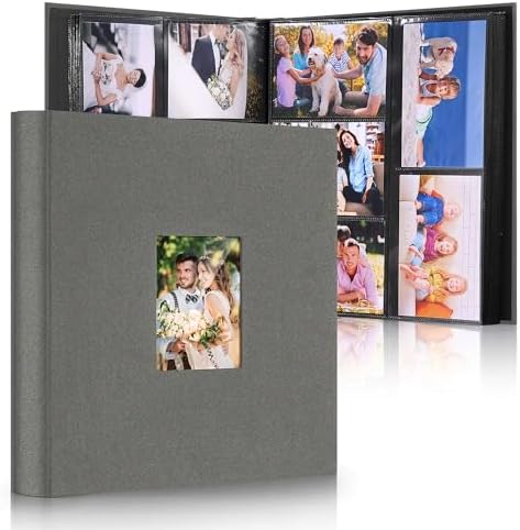 DazSpirit Photo Albums 6x4 Inch 600 Photos Slip In, Customizable Linen ...