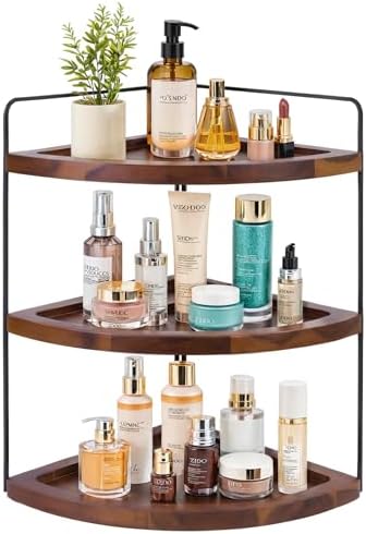 Amazon.com: Bathroom Corner Counter Organizer 13.2x9.9 inch, 2 Tier ...