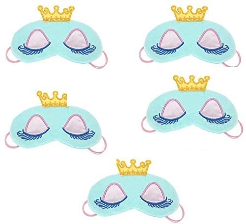 Buy Brain Freezer (Pack of 5) Cartoon Beauty Crown Sleeping Eye Mask ...