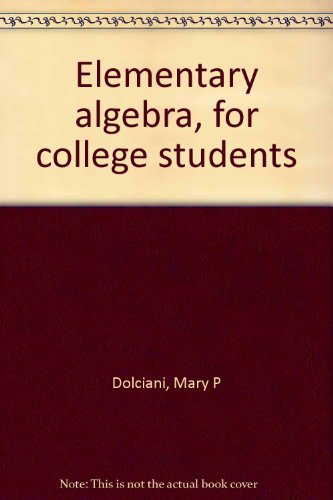 『Elementary algebra, for college students』｜感想・レビュー - 読書メーター