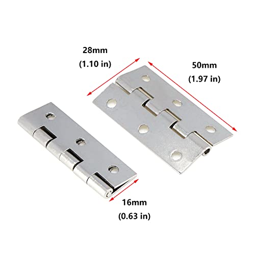Snapklik.com : Folding Butt Hinge 2-inch Long Cabinet Gate Closet Door ...