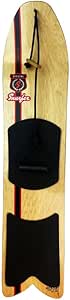 Amazon.com : Snurfer Drifter Split Pad Snow Surfer (Black/Natural Wood ...