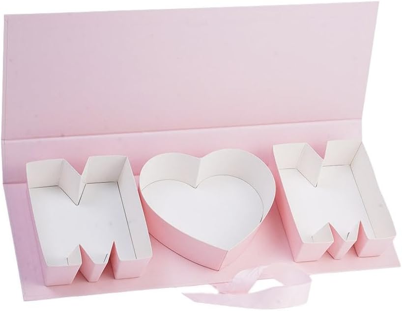 Amazon.com: Crazyview Empty MOM Flower Gift Box, Mother's Day Flower Arrangement Gift Box ...