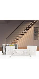 SuperStairLED Motion-Activated LED Stair Lighting Kit with Daylight ...
