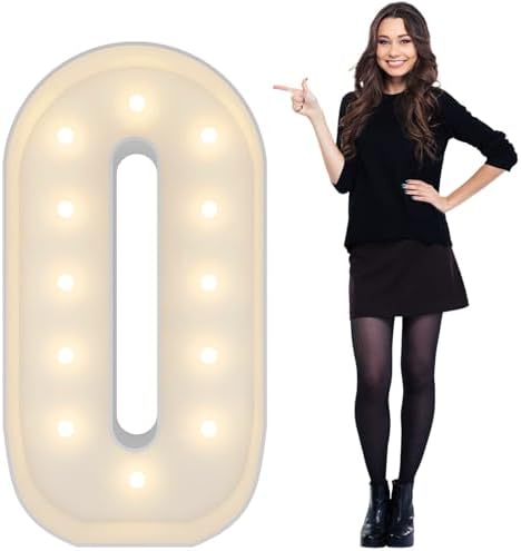 Amazon.com : 4ft Light up Numbers 70 Marquee Mosaic Numbers Frame for ...
