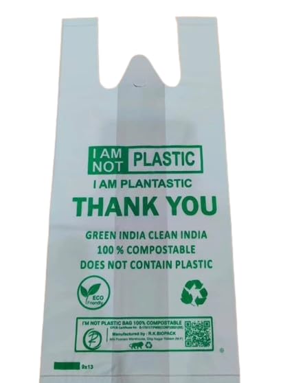 Bio-Based Bags, Bio-Based Bags Made of Corn Starch 1kg Packet Quantity ...