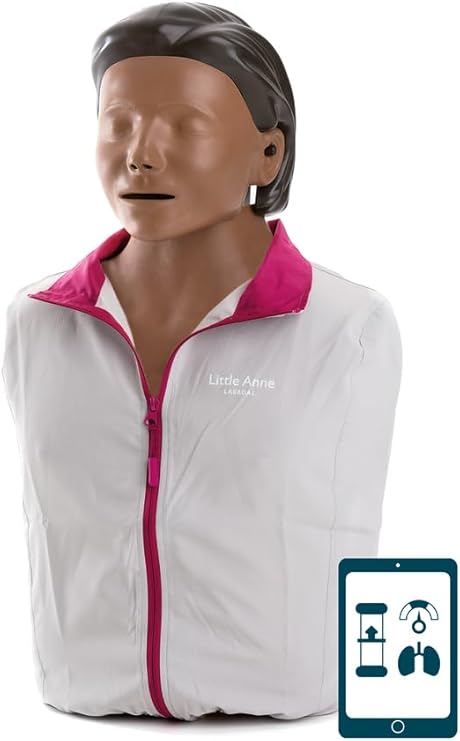 Amazon.com: Laerdal Little Anne QCPR Dark | Adult CPR Manikin with ...