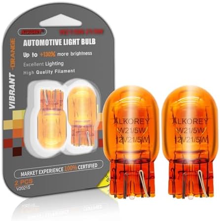 Amazon.com: Piumeif Pair (2) T20 7440 WY21W Amber Turn Signal/Light ...
