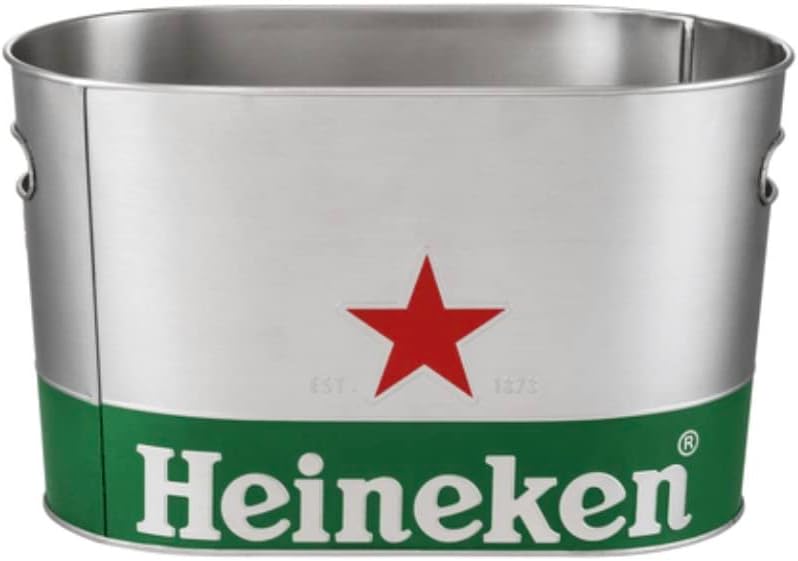 Amazon.com: Heineken Metal Ice Bucket for Approx. 12 Bottles: Home ...