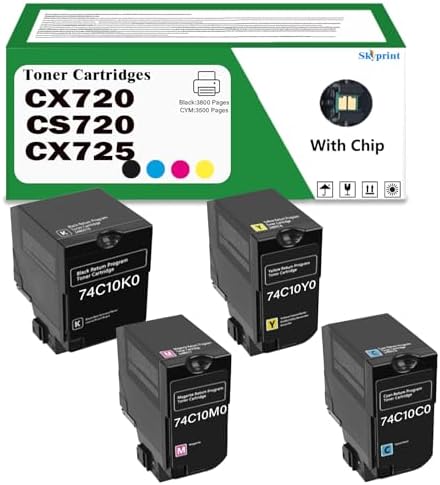 Amazon.com: High Yield Toner Cartridge Compatible Lexmark CX720 CS720 ...