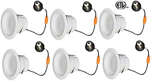 6-Pack LEDQuant 8Watt 3"- Inch Energy EFFICIENT ETL-Listed Dimmable LED ...